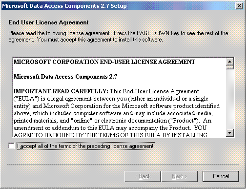 How Do I Install MDAC on My Computer for InstallShield?